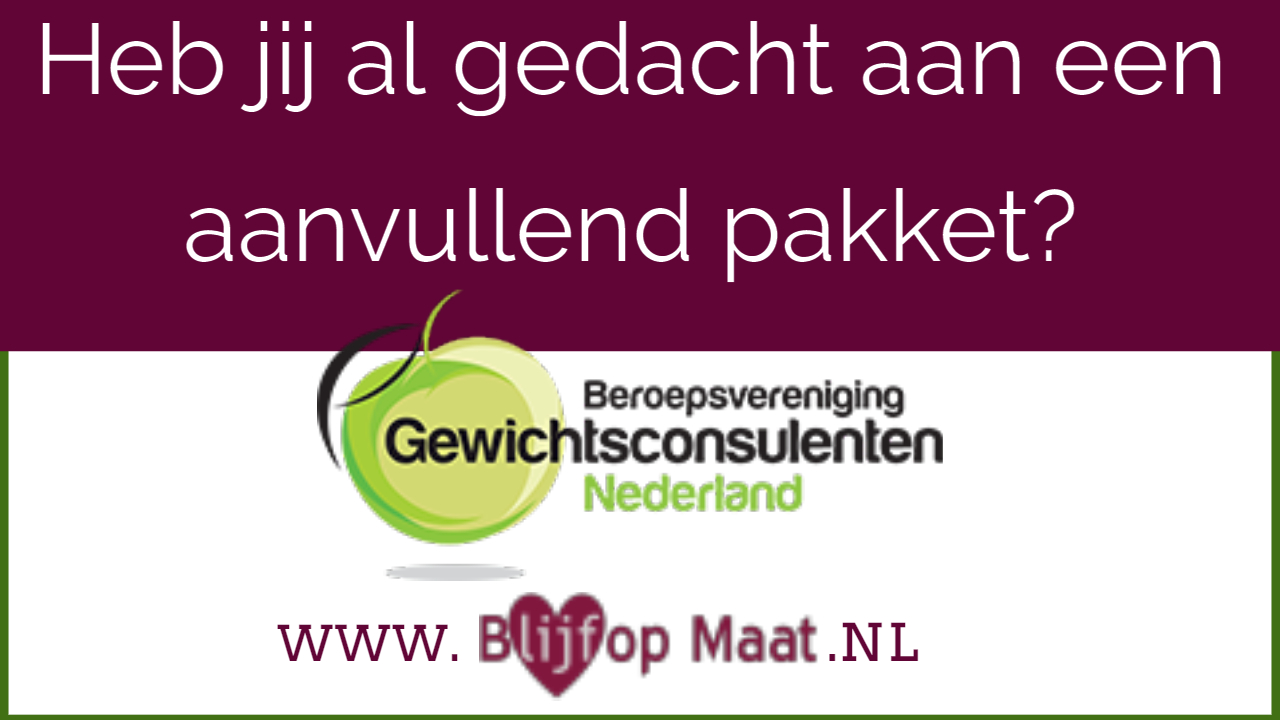 Tip Denk Aan Je Aanvullende Verzekering B Lijf In Balans